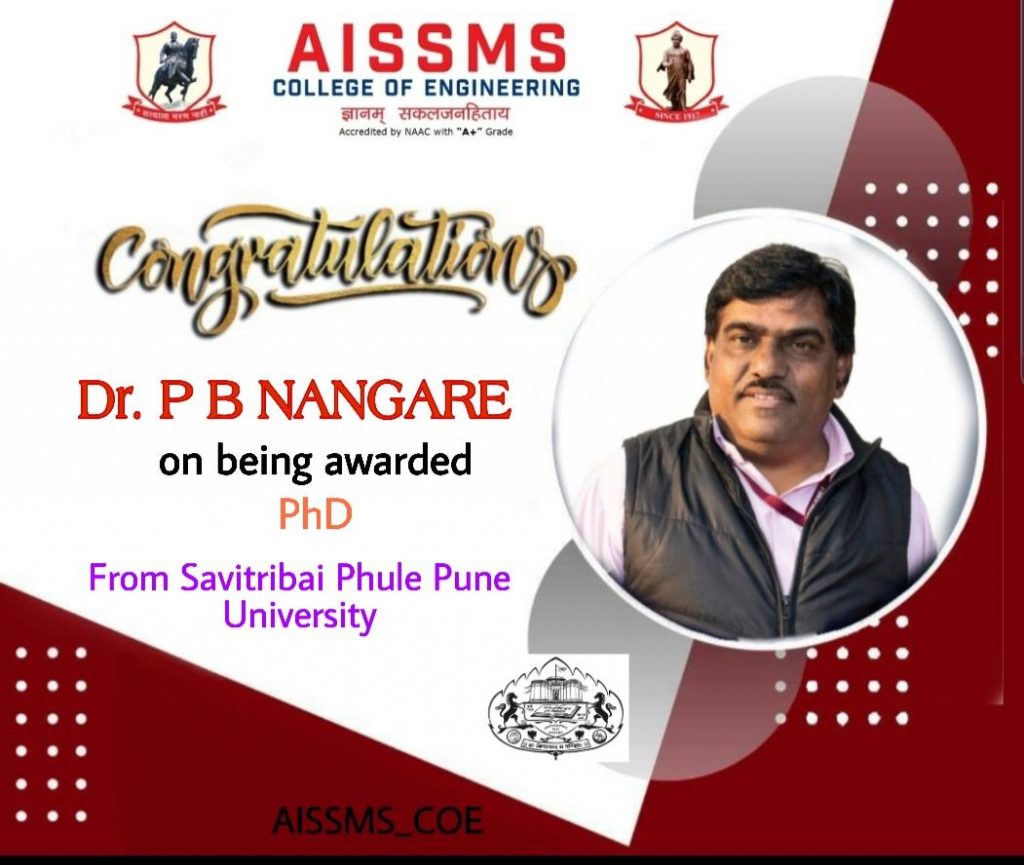 PB-Nangare-Award | AISSMS - All india Shri Shivaji Memorial Society